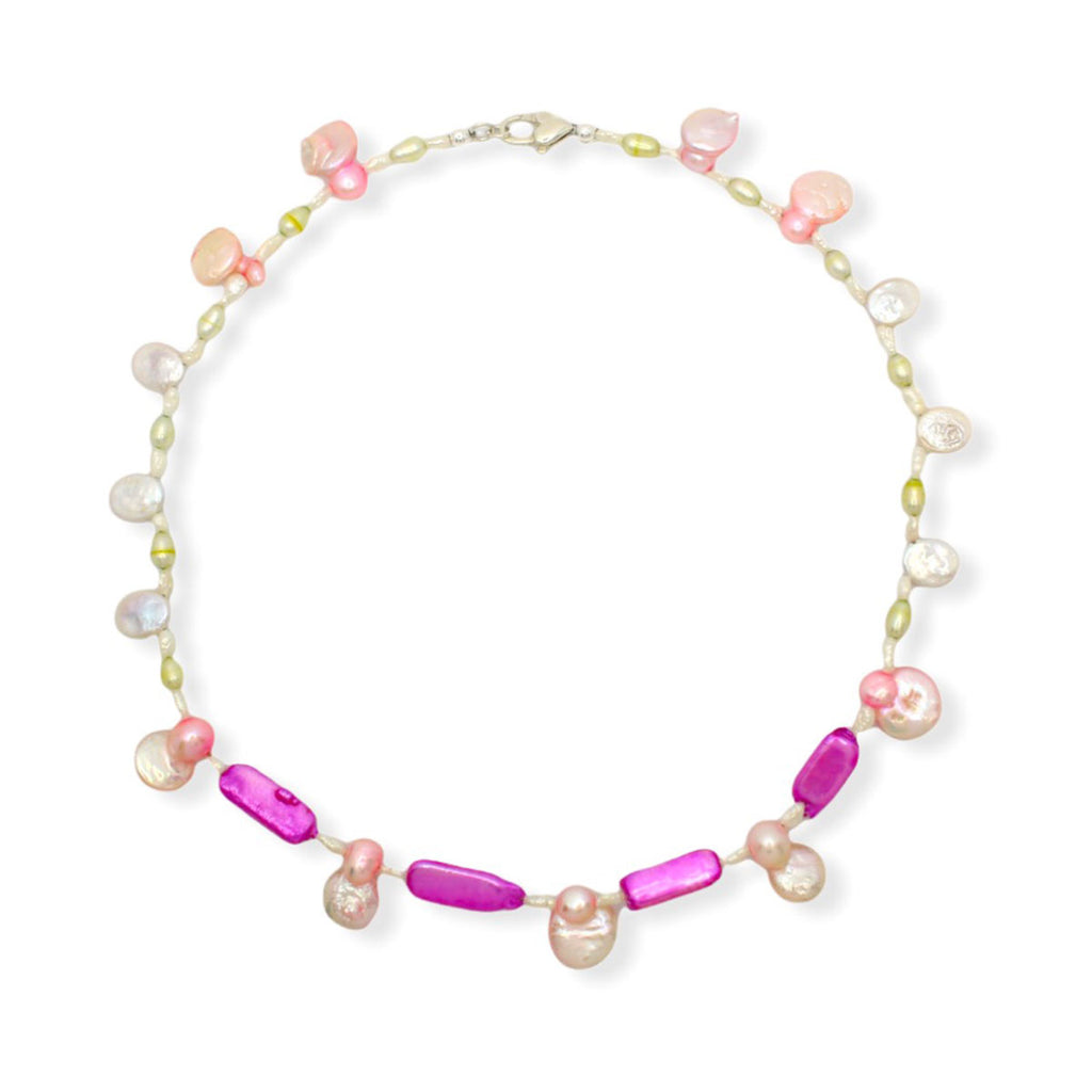 Lilo Pink Pearl Necklace | Sustainable & Ethical Jewelry | Handmade ...